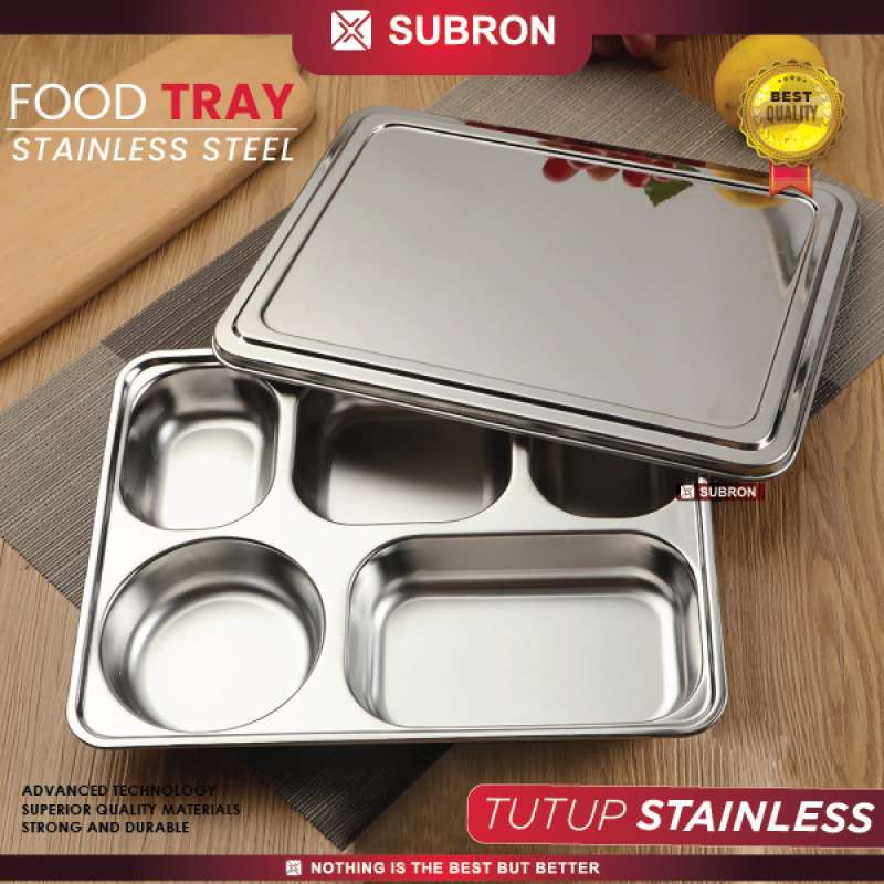 Jual Subron Food Tray Plato Tempat Wadah Sayur Makanan Piring Makan ...