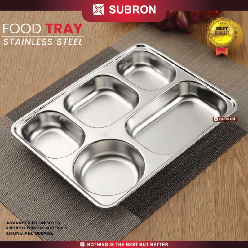 Jual Subron Food Tray Plato Tempat Wadah Sayur Makanan Piring Makan ...