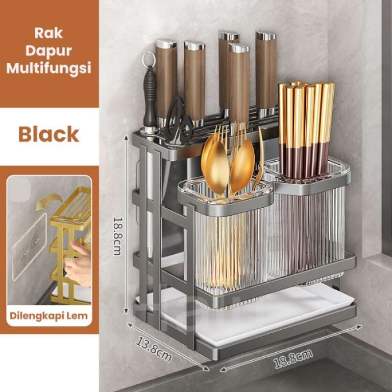 Jual Halu Rak Dapur Peralatan Makan Tepat Wadah Sendok/pisau/sumpit ...