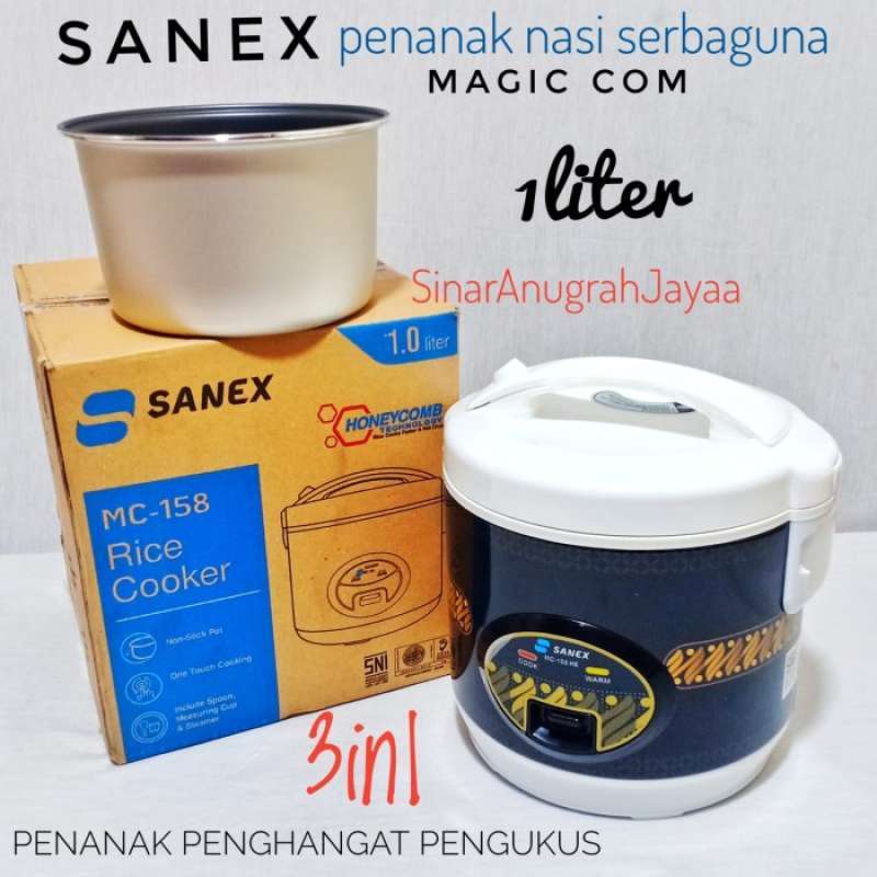 Promo Sanex Magic Com Mini 1 Liter Mc158 3in1 Rice Cooker Mini Sanex 1l ...
