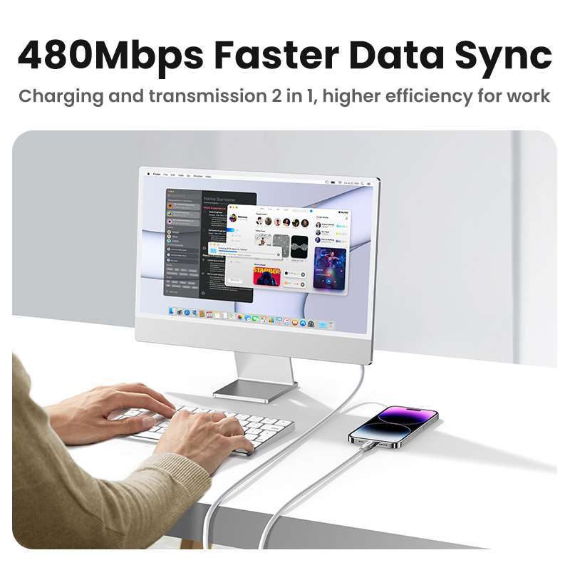 Jual Ugreen Kabel Data iPhone iPad Mfi USB Lightning Dan Type C To Lightning Fast Charging Di ...