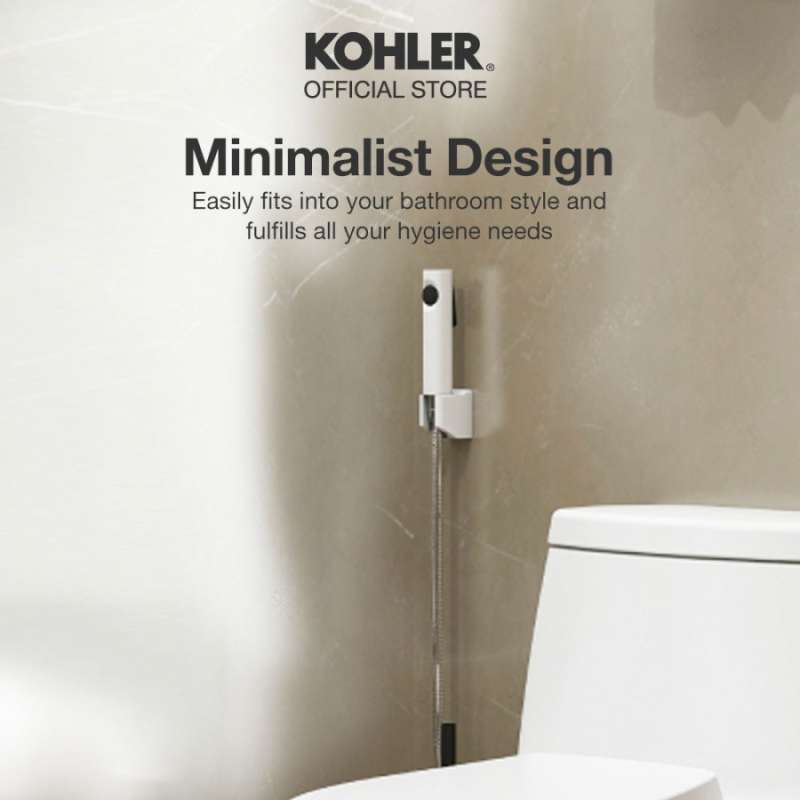 Promo Kohler Jet Shower Bidet Cuff / Toilet Spray Hygiene R98100t-b-cp ...
