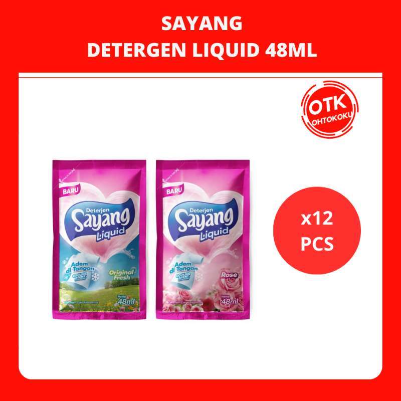 Jual Sayang Deterjen Cair Detergent Liquid 48ml X 12pcs - Original Di ...