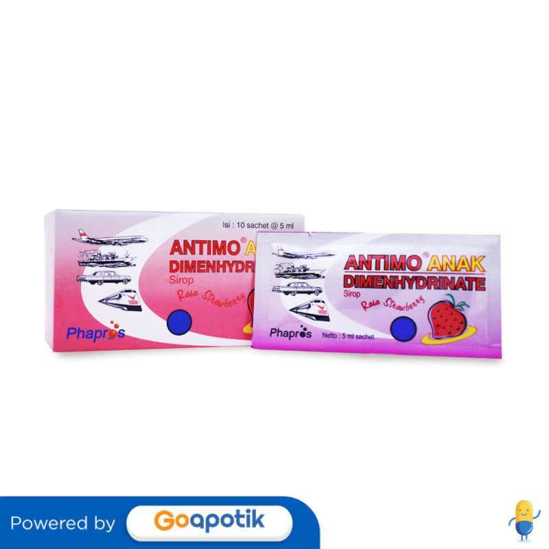 Jual Antimo Anak Rasa Strawberry 5 Ml Sirup Box 10 Sachet Di Seller ...