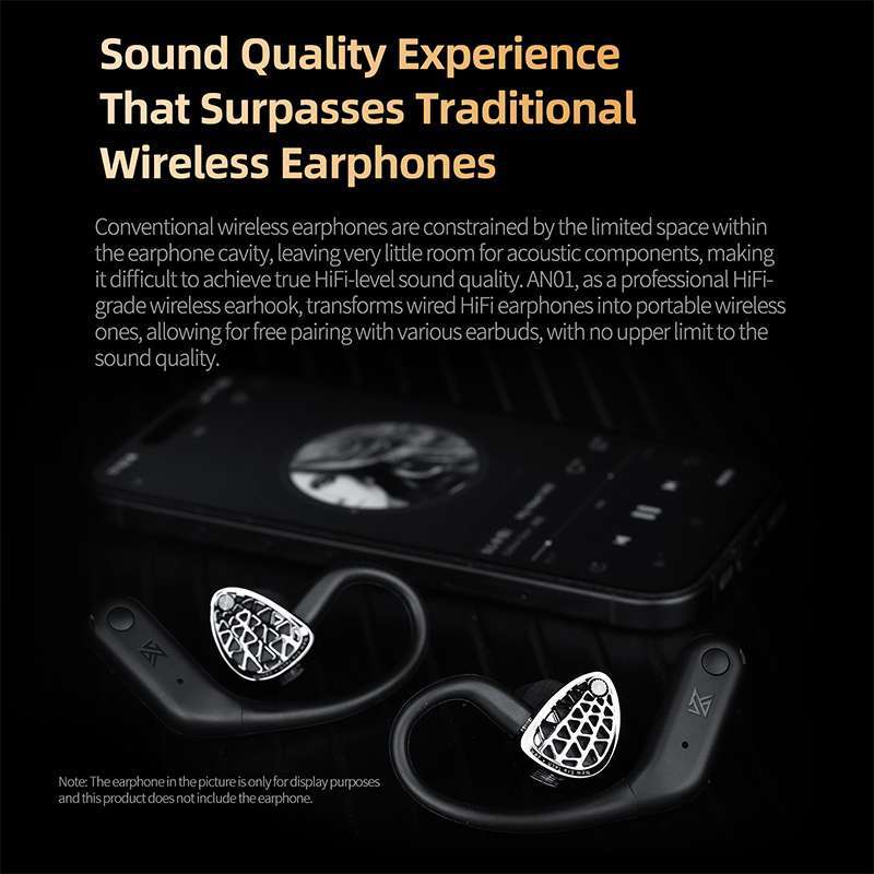 Promo Kz An01 Anc 4-microphone Ldac Professional Wireless Ear Hook Tws ...