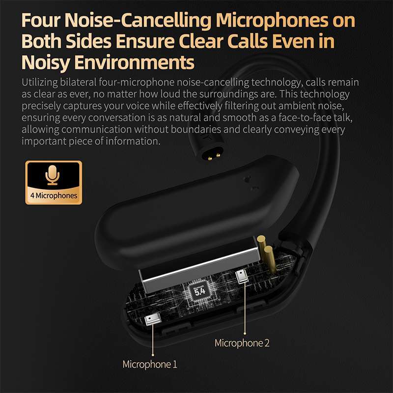 Promo Kz An01 Anc 4-microphone Ldac Professional Wireless Ear Hook Tws ...