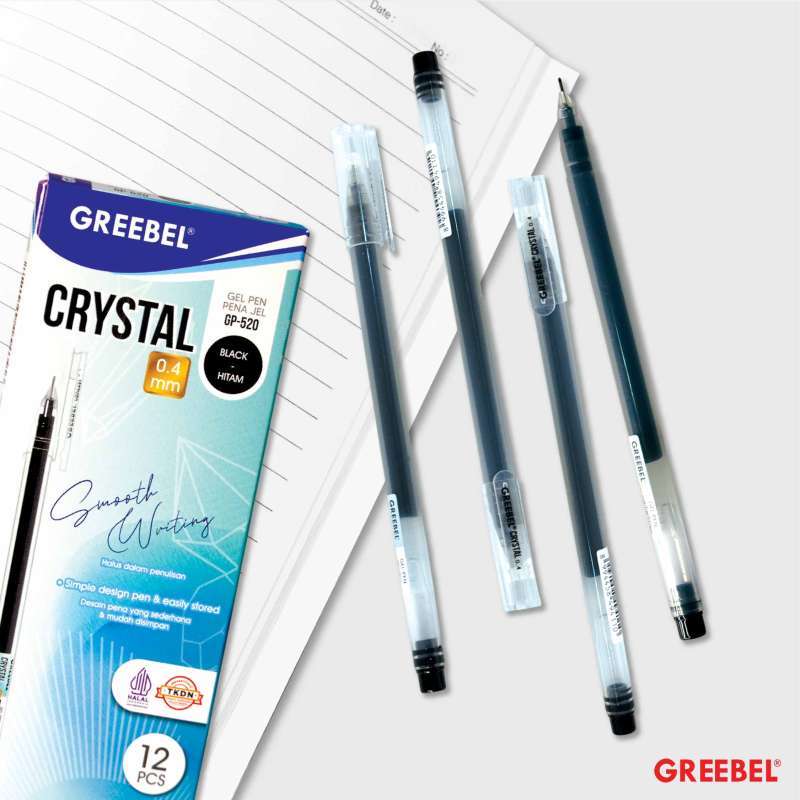 Promo Greebel Pulpen Ballpen / Crystal 0.5 Gp-520 (12pcs/set ...