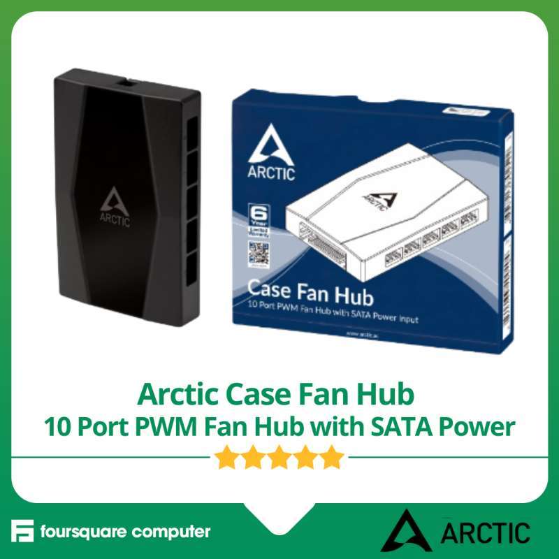 Jual Arctic Case Fan Hub 10 Port Pwm Fan Hub With Sata Power Di Seller ...