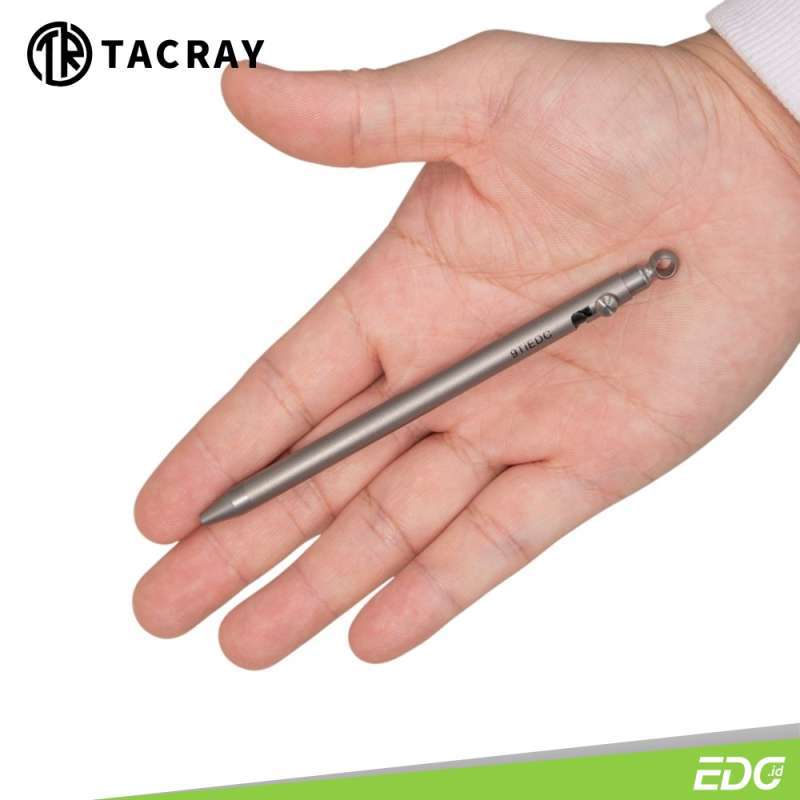 Jual Mini Pen Tacray Titanium Ballpoint Bolt Action Pocket Edc Pen Tr ...