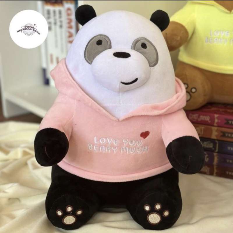 boneka panda pink