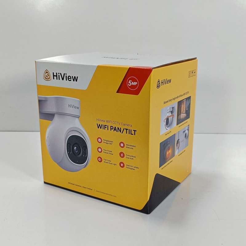 Jual Hiview Pc5w-5mp 5mp Outdoor Full Collor Pan-tilt 2 Way Audio Wifi Ip Camera - Plus 64gb Di ...