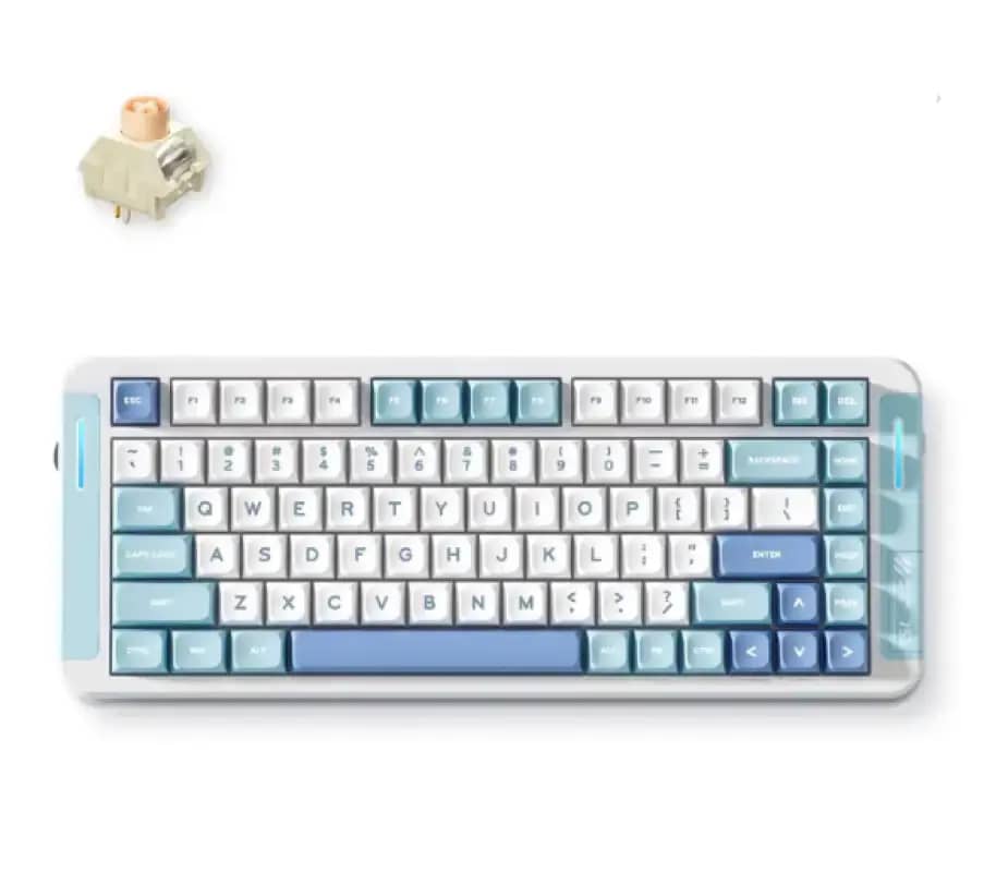 Jual Mchose X75 Mechanical Keyboard Blue, Icy Creamsicle Switch, 75% ...
