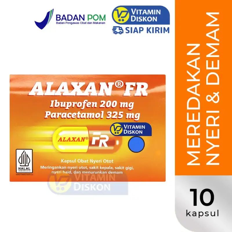 Promo Alaxan Fr Ibuprofen 200 Mg Paracetamol 325 Mg - 1 Strip @10 ...
