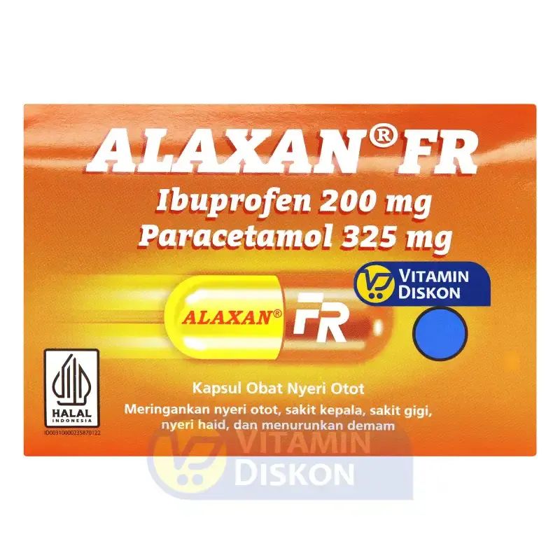 Promo Alaxan Fr Ibuprofen 200 Mg Paracetamol 325 Mg - 1 Strip @10 ...