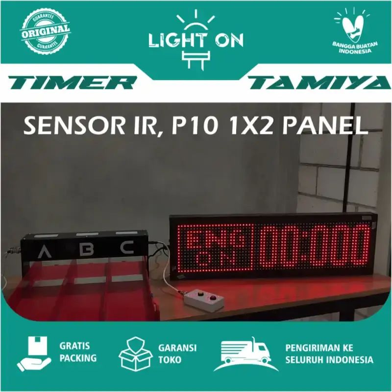 Jual Lap Timer Tamiya/mini 4wd 3 Jalur Sensor Ir / Gerak, Display P10 2 ...