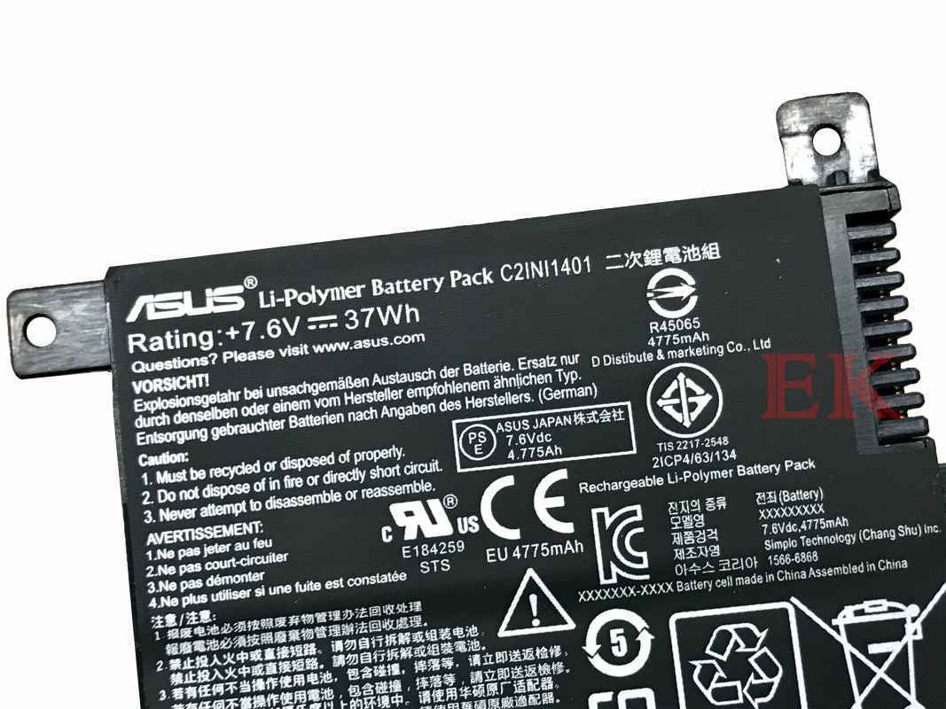 Jual Asus Baterai Original Laptop Asus X454 X454y X454l X454w X454ld ...