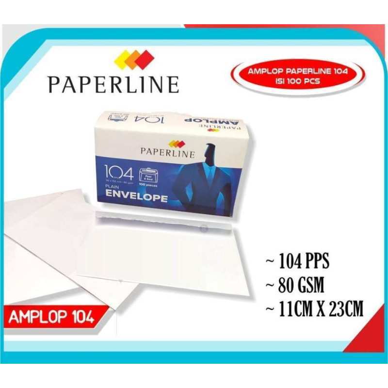 Jual amplop putih polos paperline 104 di Seller ATKPASARPAGI ...