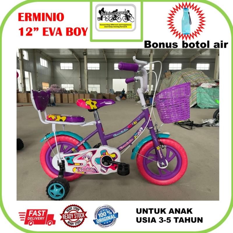 Jual Termurah!!! Sepeda Mini 12 Erminio Ban Busa Untuk Anak 2-4 Tahun ...
