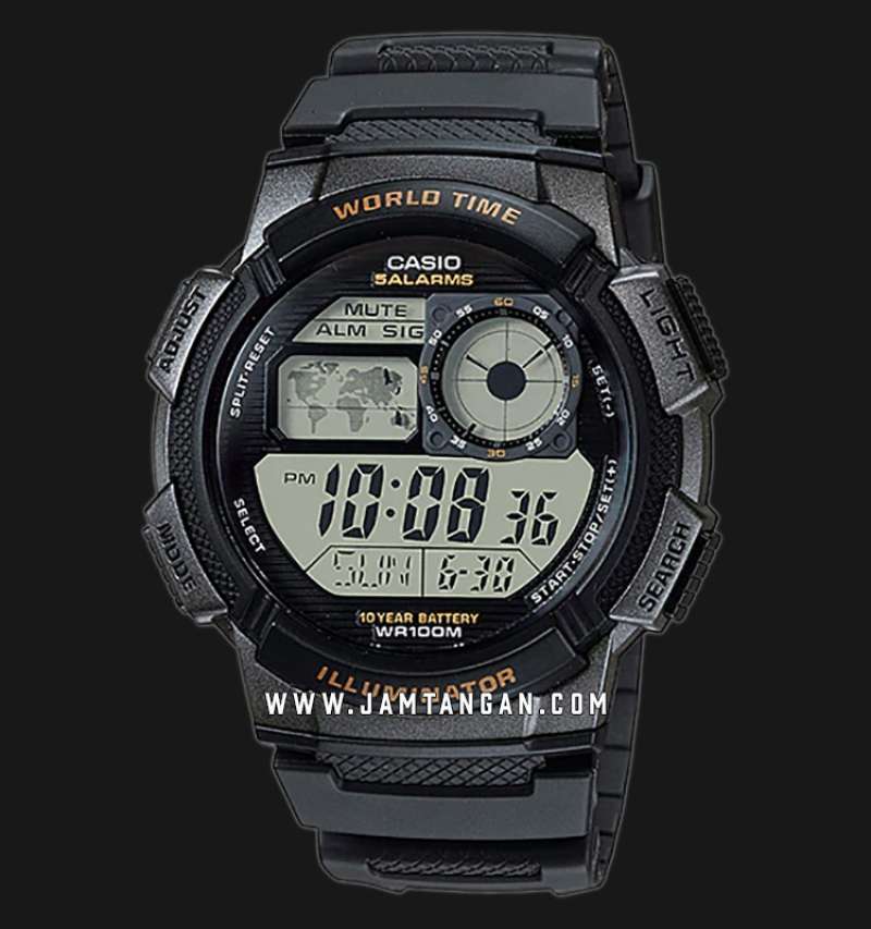 Jual Casio Jam Tangan Digital Ae-1000w-1avdf - Tali Ressin Black - Jam Tangan Pria Expedition ...