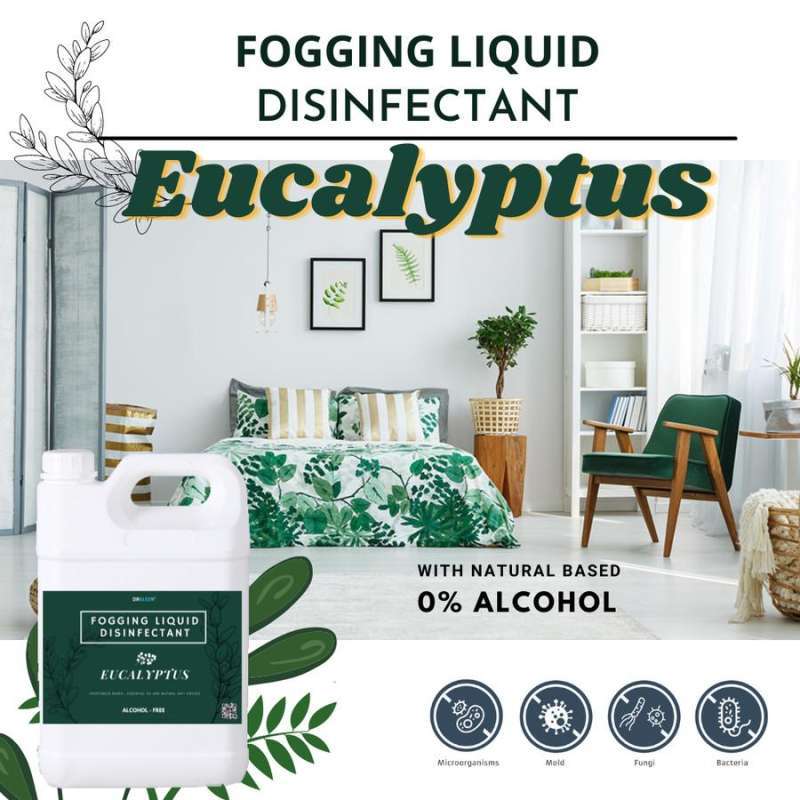 Jual Fogging liquid alami eucalyptus 5 liter / desinfektan fogging ...