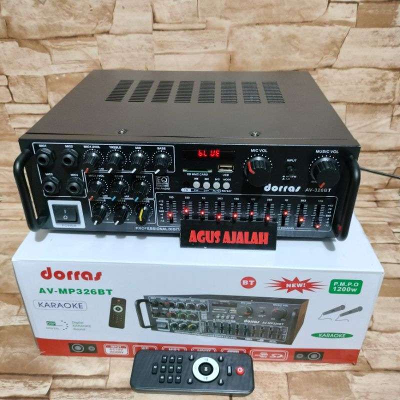 Jual Power Amplifier Audio Power Ampli 2000 Watt Amplifier /// 326bt Amplifier Bluetooth +radio ...
