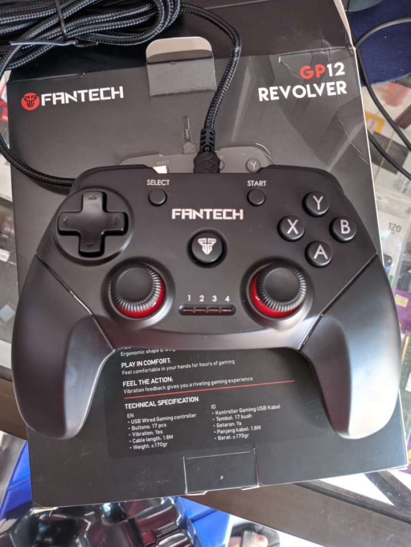 Jual Fantech Revolver Gp12 Gaming Controller Gamepad Joystick Usb Di ...