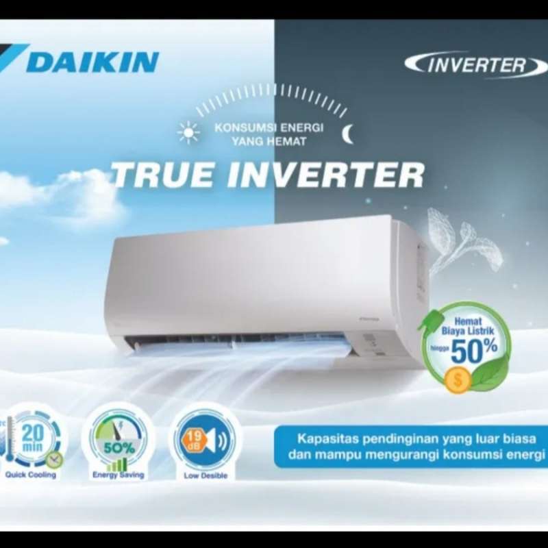 Jual Ac Daikin Flash Inverter 3/4 Pk Ftkq 20 Termasuk Pemasangan ...