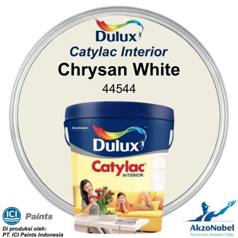 Promo Cat Tembok Dulux Catylac Interior Chrysan White 44544 5kg Tinting ...