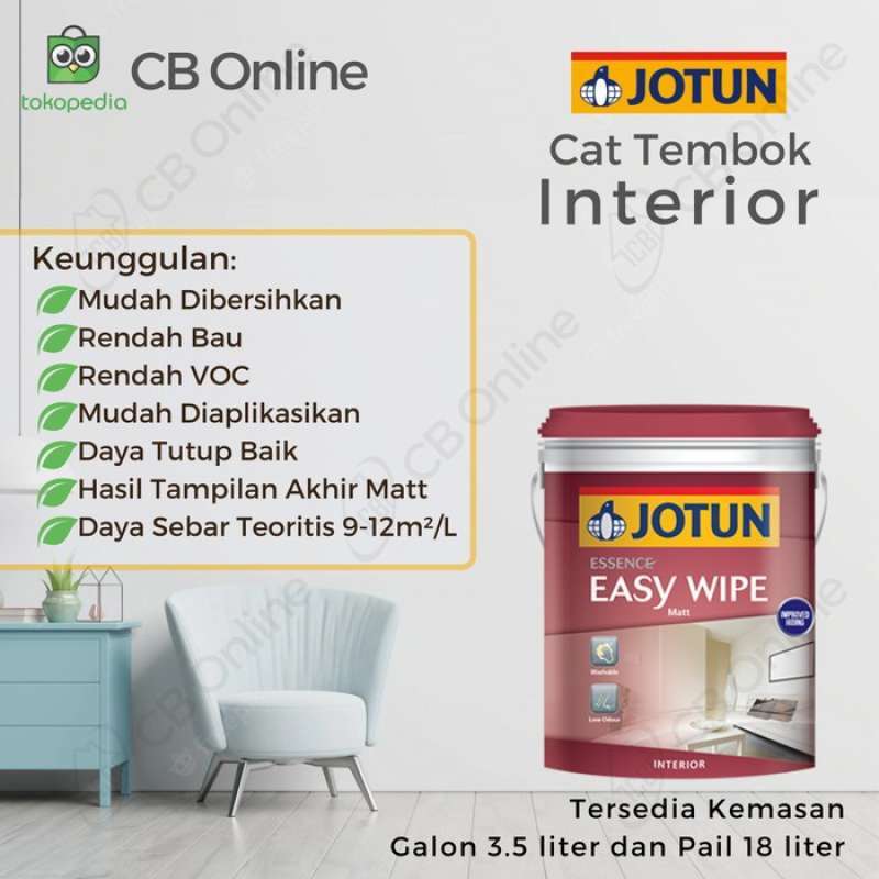 Jual CAT TEMBOK JOTUN EASY WIPE CUSTOM - GALON di Seller Restu Abadi ...