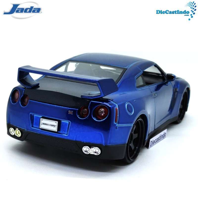 Promo Jada Brian's Nissan Gt-r (r35), Skala 1:24 - Biru Diskon 23% Di ...