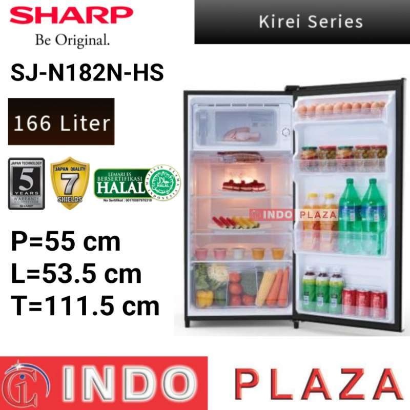 Jual Kulkas Sharp 1 Pintu Sj-n182n-hs Dark Silver Kirei Series - 182nhs Di Seller Indo Plaza ...