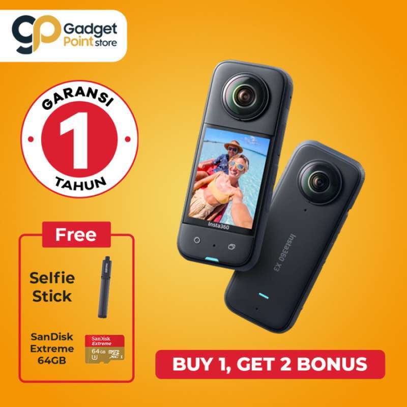 Promo Insta360 X3 Action Cam Insta 360 X3 Action Camera - Garansi 1 Tahun Diskon 1% di Seller ...