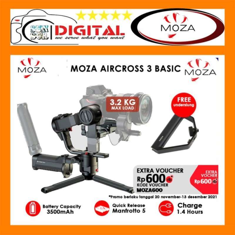 Promo Moza Aircross 3 Basic 3-Axis Standard Handheld Gimbal Stabilizer Diskon 23% di Seller ...