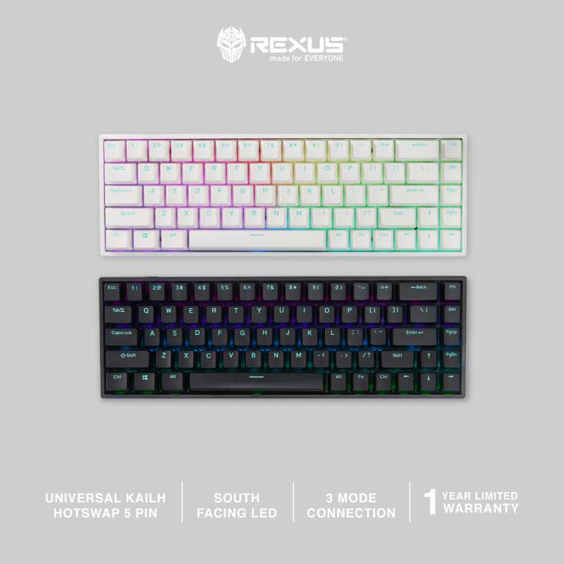 Jual Rexus Keyboard Gaming Mechanical DAIVA D68SF Max South Facing di ...