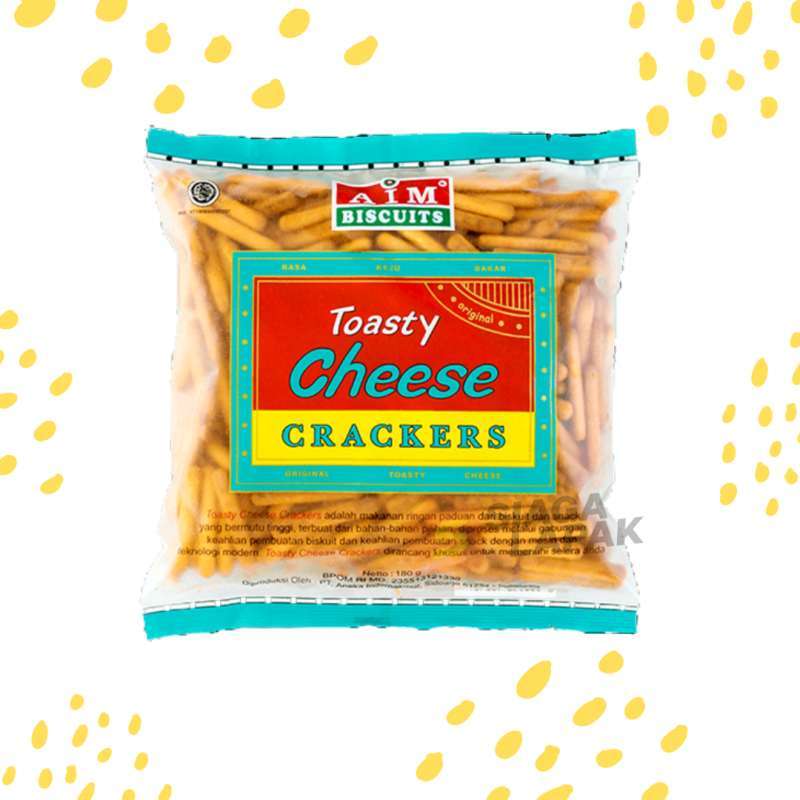 Promo Biskuit Stik Keju Toasty Cheese Crackers 180 gr AIM Biscuit ...