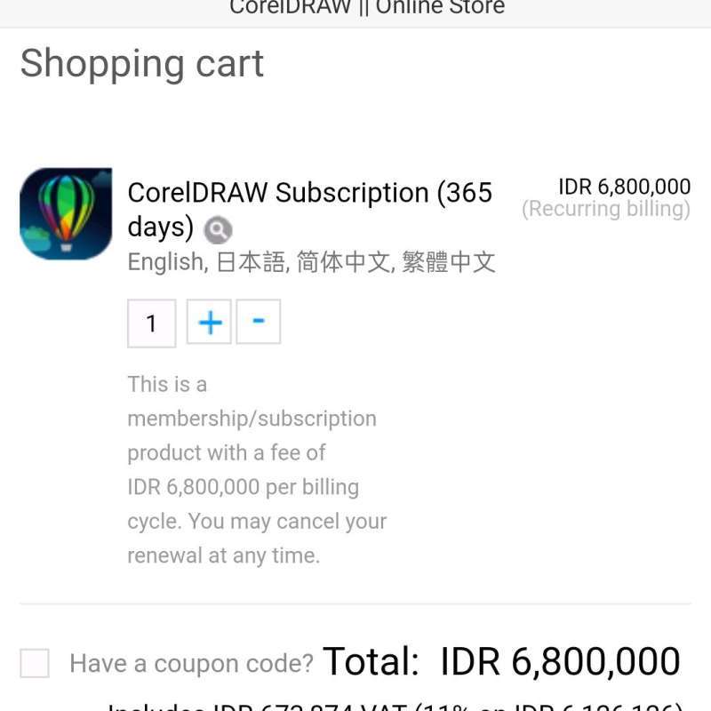 Jual CorelDraw Graphic Suite 2022 1 Year Subsribe di Seller PT. Bee ...