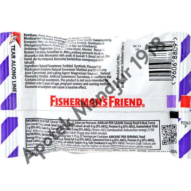 Jual Fisherman's Friend Blackcurrant Sugar Free - Permen Pelega ...