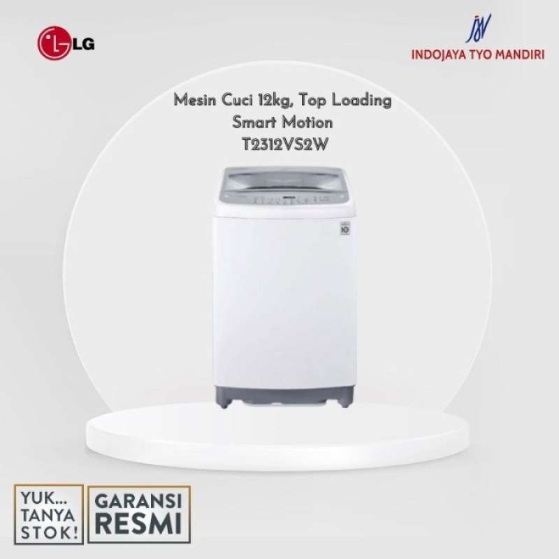 Jual Lg Mesin Cuci 12kg, Top Loading - Smart Motion - T2312vs2w Ijm Di ...