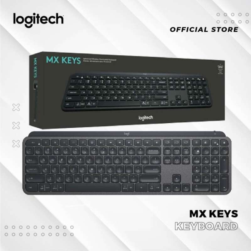 Jual Logitech Mx Keys Advanced Wireless Illuminated Keyboard - Multicolor di Seller GOLD STOREE ...