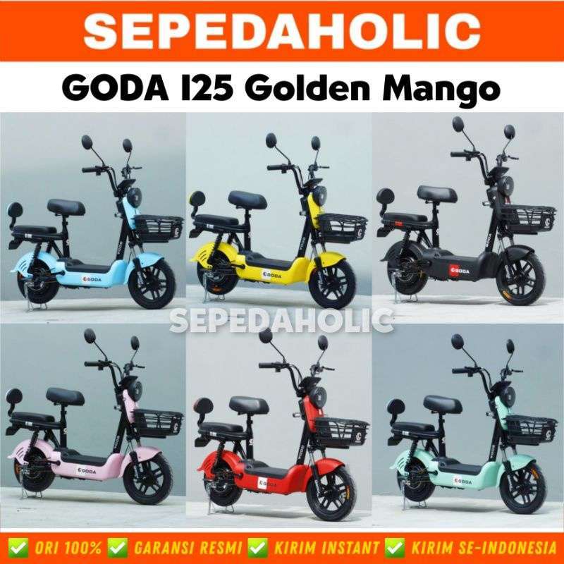 Promo Sepeda Motor Listrik Goda 125 Golden Mango 500 Watt / Genio Orby ...