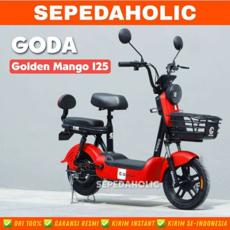 Promo Sepeda Motor Listrik Goda 125 Golden Mango 500 Watt / Genio Orby ...