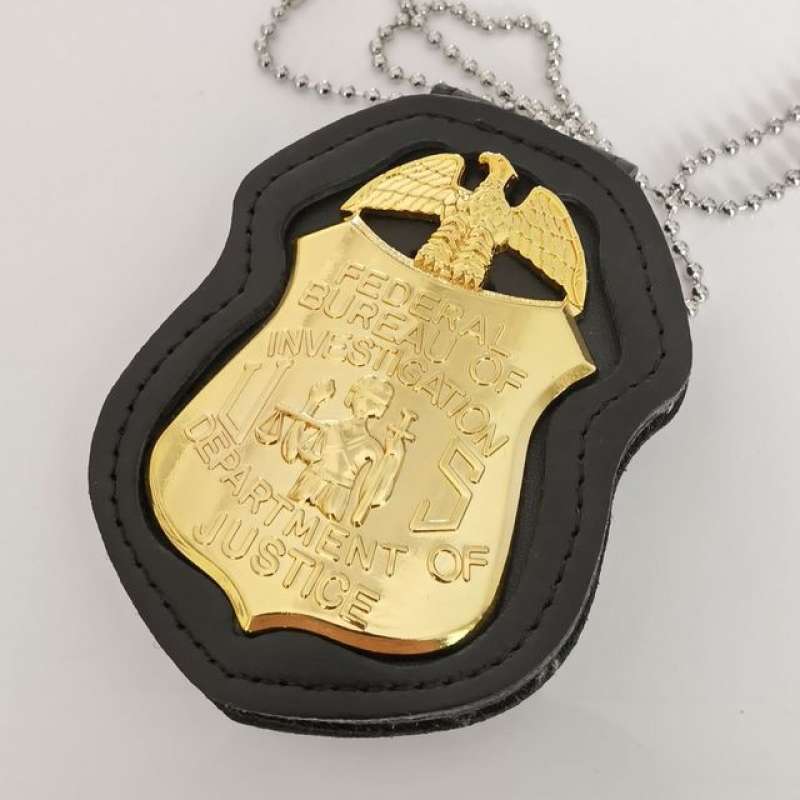 Promo American FBI badge and Inlaid Badge Holder accessories film and ...
