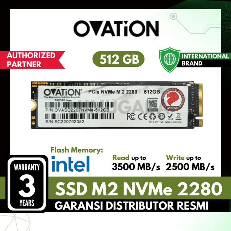 Promo OVATION SSD M2 NVME 256GB / 512GB / 1TB M.2 PCIe NVMe 2280 ...