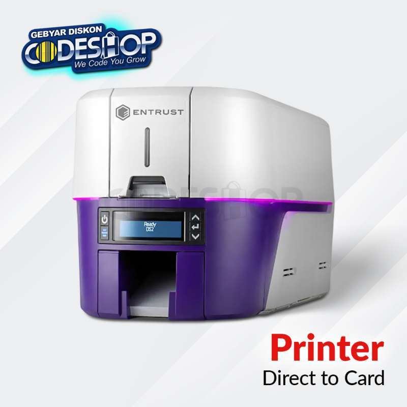 Jual Entrust Sigma DS2 Printer ID Card Cetak Kartu PVC 300dpi USB LAN ...