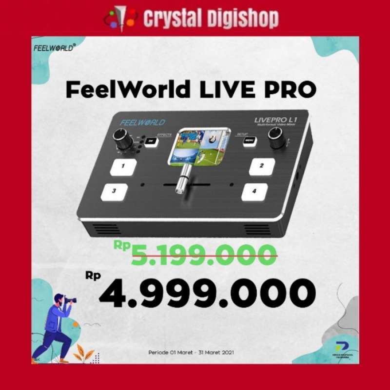 Promo Feelworld Livepro L1 Multi Format Video Mixer / Live Pro L1 ...