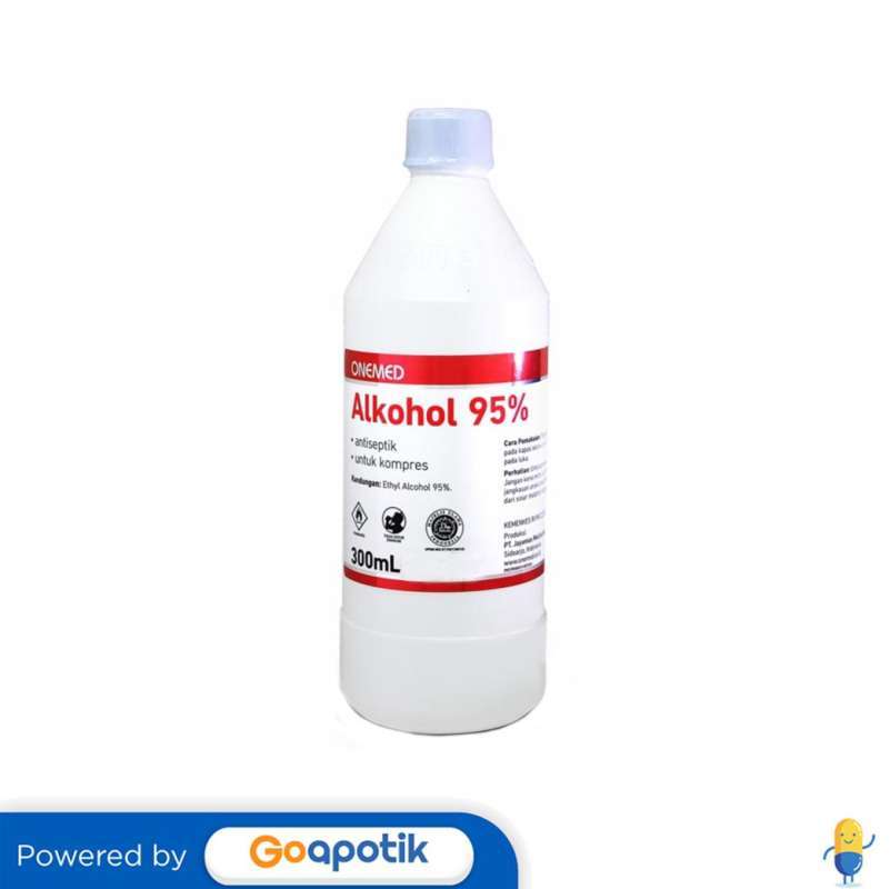 Jual ONEMED ALKOHOL 95% 300 ML BOTOL di Seller Apotek Apobat ...