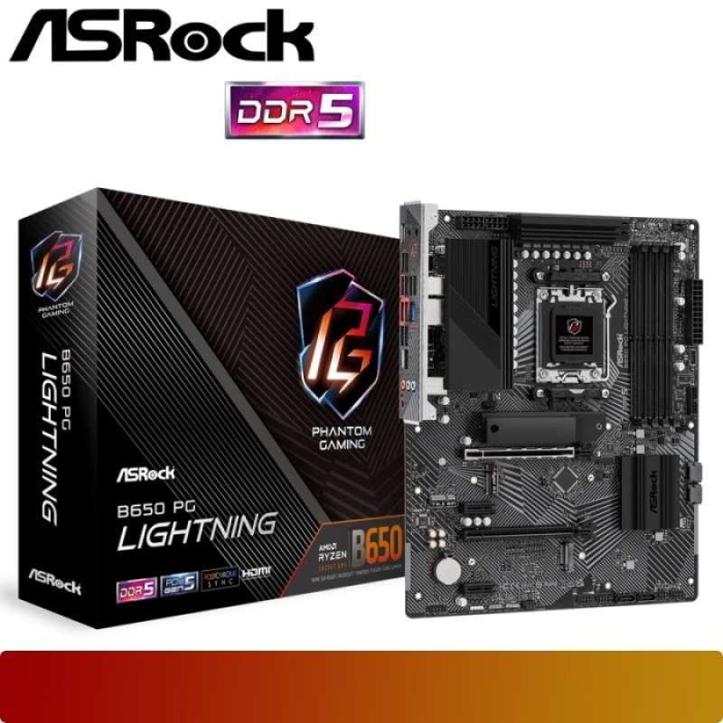 Jual ASROCK B650 PG Lightning | Motherboard AMD B650 Ryzen AM5 di ...