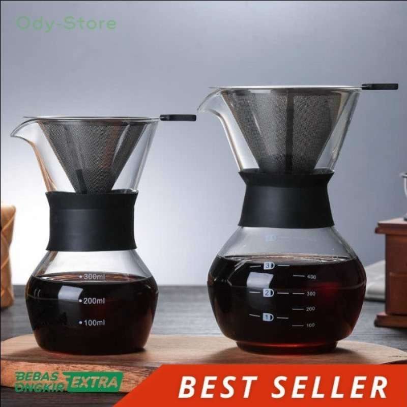 Promo Alat Coffee Maker Pot V60 Drip Kettle Teko Kopi Barista Filter - 200Ml Diskon 33% di ...