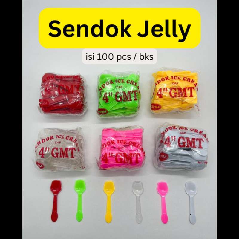 Promo STB Sendok Spoon Kecil Jelly / Agar / Pudding / Es Krim Plastik ...