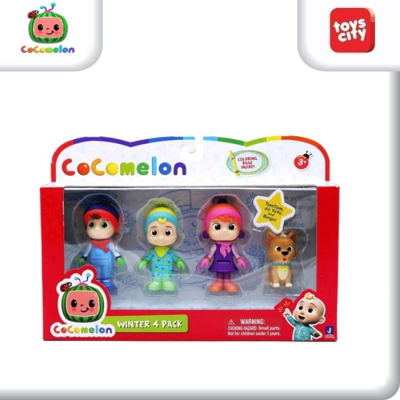 Promo CoComelon 4 Figure Pack – Winter Theme Mainan Anak Original ...